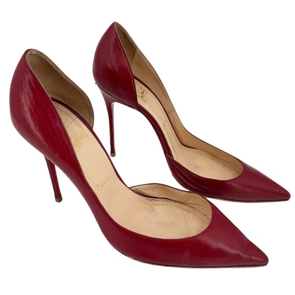 Christian Louboutin | Shoes | Christian Louboutin Iriza Red Leather ...